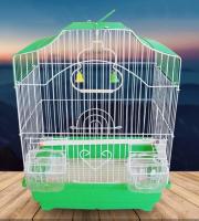 China Size 30*23*39cm Green Felt Foldable Portable Comfortable Bird House for sale