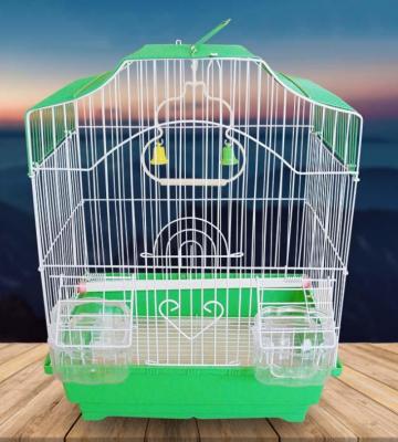 China Size 30*23*39cm Green Felt Foldable Portable Comfortable Bird House for sale