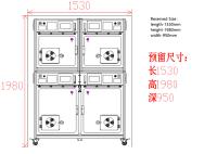 China 1410*840*1900mm Controlled Oxygen Pet ICU Cage for sale