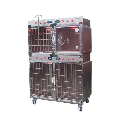 China 1220x700x1815Mm Therapy Oxygen 228kg Stainless Steel Pet Cage for sale