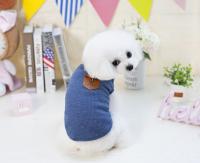 China Fitwarm  Handsome Chic Waffle Onesies Cotton Dog And Cat Clothes for sale