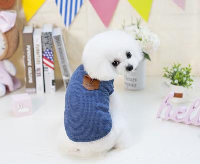 China Fitwarm  Handsome Chic Waffle Onesies Cotton Dog And Cat Clothes for sale
