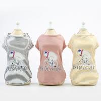 China Stripe Comfortable  Plastisol Print Cute Shirts Dog  Clothes for sale