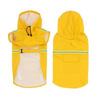 China Waterproof Windproof Rainproof Reflective Design Poncho Pu Dog Clothes for sale