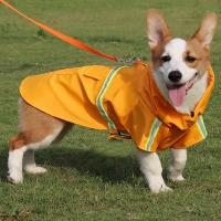 China Waterproof Windproof Rainproof Reflective Design Poncho Pu Dog Clothes for sale