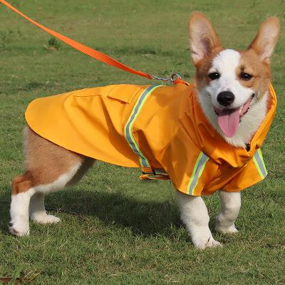 China Waterproof Windproof Rainproof Reflective Design Poncho Pu Dog Clothes for sale