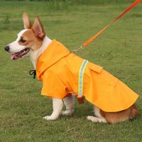 China Waterproof Windproof Rainproof Reflective Design Poncho Pu Dog Clothes for sale