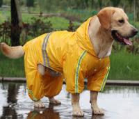 China Breathable Adjustable Lightweight Rainproof Hoodie Dog Clothes Raincoat for sale