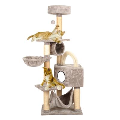 China Solid Wood Climbing Frame H158CM Cat Scratching Products for sale