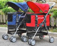 China 46x84x94cm Removable Liner Storable Foldable Pet Stroller for sale