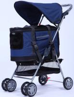 China 46x84x94cm Removable Liner Storable Foldable Pet Stroller for sale