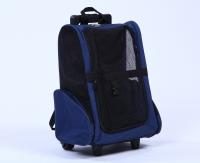 China 40*27*55cm Backpack Stroller Pet Carrier With Detachable Wheel for sale