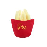 China Food Pet Dog Chew Toy Cotton Rope Squeaky Dog Toy Set Hamburger Chips Hot Dog for sale