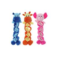 China Plush Animal Pet Chew Toys Play Dog Toys  Giraffe Elephant for sale