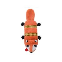 China High Playability Fox Skunk Voice Corduroy Dog Pet Plush Toys for sale