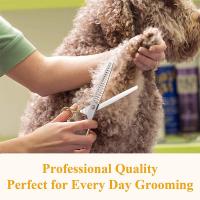 China 7 Inch Screw Adjustable Puppy Pet Grooming Products Curved Blending Scissors for sale