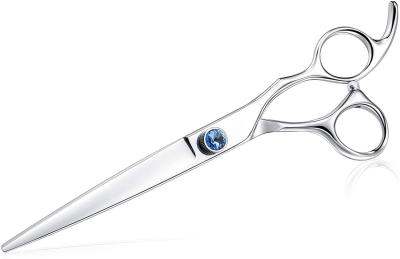 China SUS 440C Stainless Steel Pet Grooming Products Dog Hair Scissors for sale