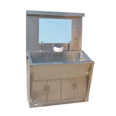 China Stainless Steel Foot Base Hospital Hand Wash Sink Pet Medical Equipment for sale