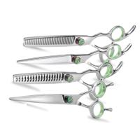 China 7 Inch Fishbone Teeth Puppy Grooming Scissors Dog Hair Shears for sale