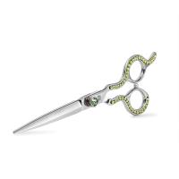 China 440c  Curved Blending Pet Hair Scissors , Dog Grooming Chunkers for sale
