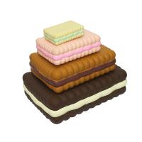China 20cm  High Temperature PP Stuffed Cake Shaped Latex Pet Toys for sale