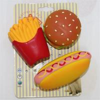China 10cm Hot Dog Sturdy Squeaky Latex Pet Toys For Chewing Bite for sale