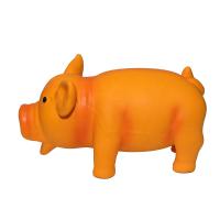 China 6 Inch Latex Pig Chewing Sound  Latex Pet Toy  For Aggressive Chewers for sale