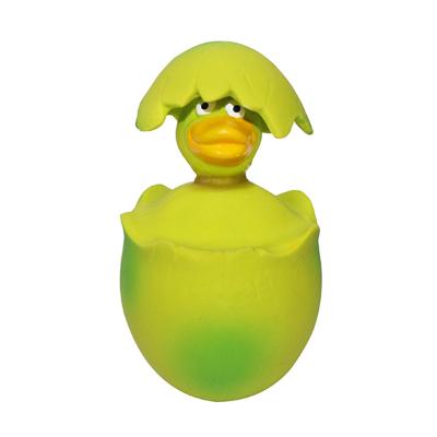 China Eggshell Rubber Chicken Squeaky Latex Pet Toys Cute for sale