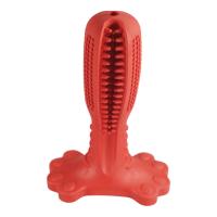 China Dog Teeth Cleaning Stick Bite Resistant Toothbrush Natural Rubber Pet Toys for sale