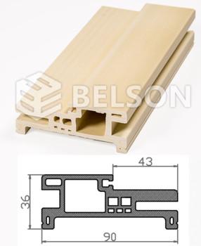 China CE ISO SGS Bamboo Indoor 90mm Door Frame Fire Retardant for sale