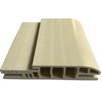 China OEM 14cm WPC Door Frame Wood Plastic Compound Wardrobe Door Profiles for sale