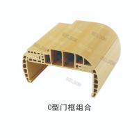 China 140C-45 WPC Exterior Door Frame Residential Fiberglass Front Entry Door Frame for sale