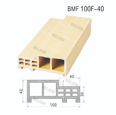 China BES WPC F Type 40mm Door Frame Customized Color Prefab Door Jamb for sale