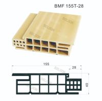 China 155T-28 WPC Door Frame Wood Plastic Composite For Horizontal Shutter Louvers for sale