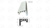 China Natural Oak Door Lining And Architrave PVC Foamed Sliding Wardrobe Door Profiles for sale