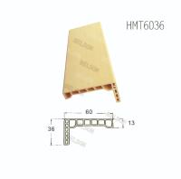 China 60*36mm Door Frame Architrave PVC Film Coated WPC Door Frame Line for sale
