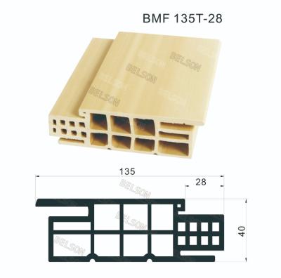 China 135T-28 Interior Door Profiles WPC Door Jamb PVC Film Coated for sale