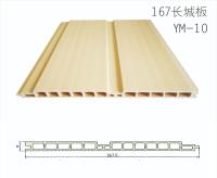 China Ecofriendly Wood Plastic Composite Doors Heat Insulation 167.5mm Width for sale