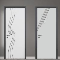 China 205*72*3.5cm Wood Plastic Composite Door for sale