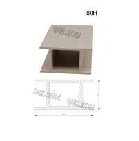 China 80mmx41mm H Type White UPVC Window Frame Profile For Residential Modern House for sale