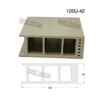 China Interior Exterior Hotel Door Frame Profile WPC MDF Plastic 120mm*42mm U Type for sale