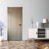 China Interior Solid Wood WPC Profiles Modern Simple Teak Wood Door Profiles for sale