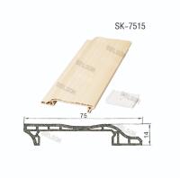 China 75mm*14mm WPC Skirting Board for sale