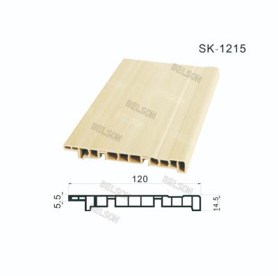 China 120mm White Floor WPC Skirting Laminate PVC Floor Skirting for sale