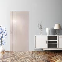 China WPC Customized Wood Plastic Composite Doors 109mm White Ivory Lead Free for sale