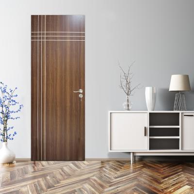 China Bedroom Hotel Room MDF Panel Doors Fully Aluminum Thermal Break Soundproof Casement for sale