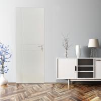 China 22 Inch Solid Wood Modern Interior MDF Panel Doors Simple Teak Wood Door for sale