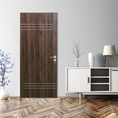China Customized Living Room MDF Panel Doors Plywood WPC Main Door for sale