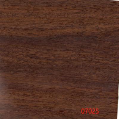 China Dark Brown Furniture Soft Wood PVC Film High Glossy PVC Film for sale
