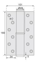 China 160mm*101mm Hidden Door Hinges Concealed Cabinet Hinges for sale